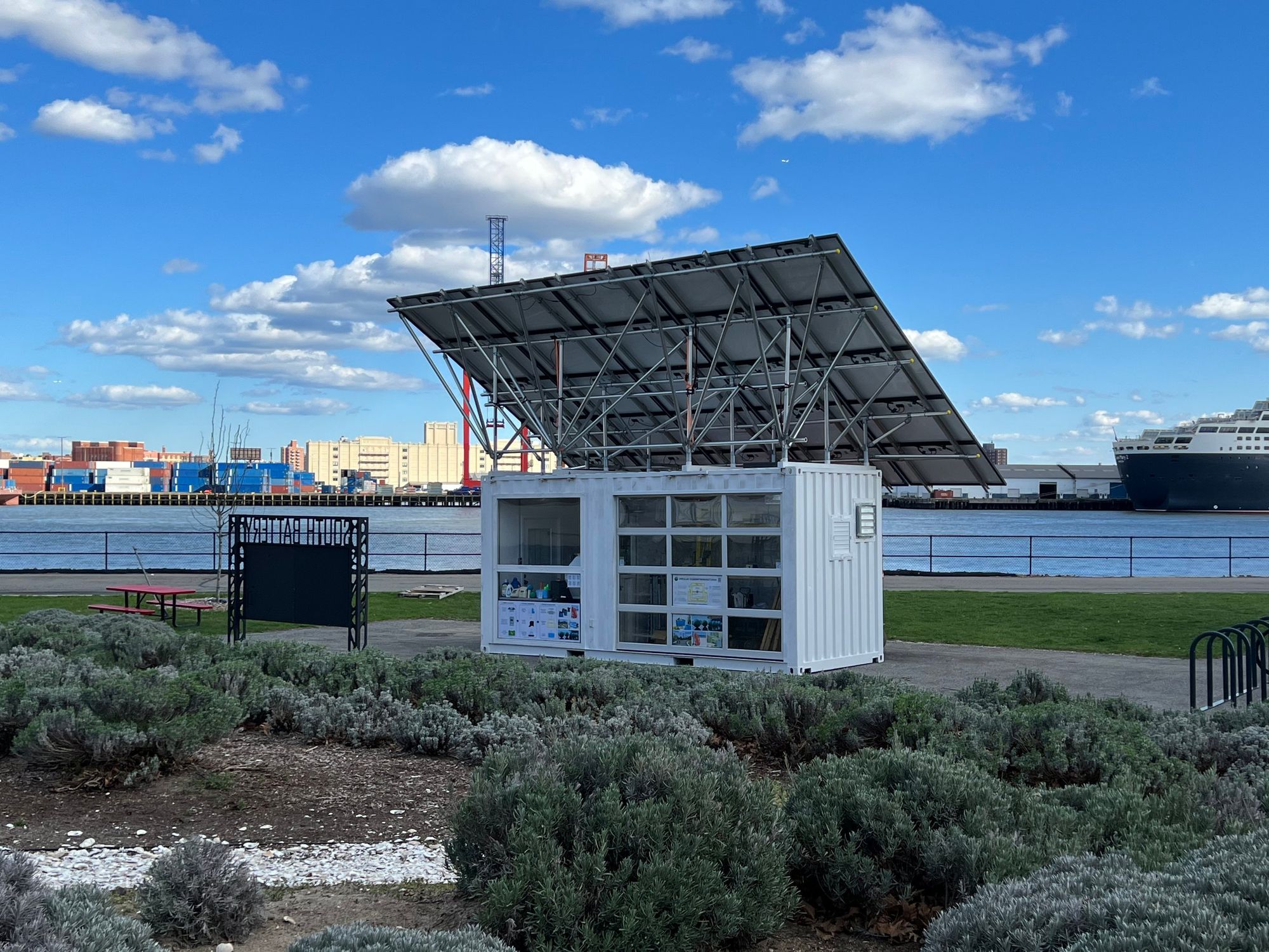 A solar-powered "microfactory" that converts plastic waste into usable ...